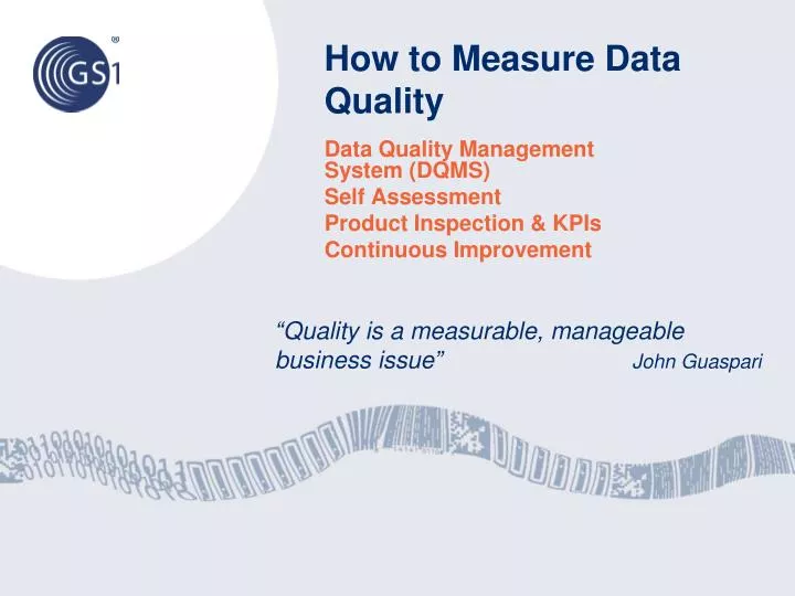 PPT - How to Measure Data Quality PowerPoint Presentation, free ...