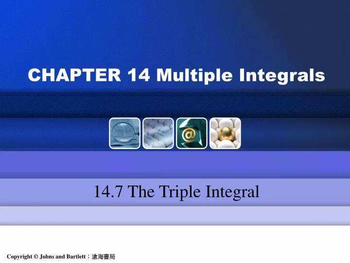 PPT - CHAPTER 14 Multiple Integrals PowerPoint Presentation, free ...