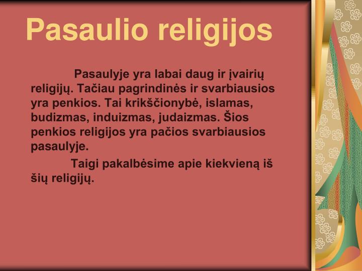 PPT - Pasaulio religijos PowerPoint Presentation - ID:4055802