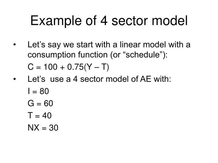 PPT - Example of 4 sector model PowerPoint Presentation, free download ...