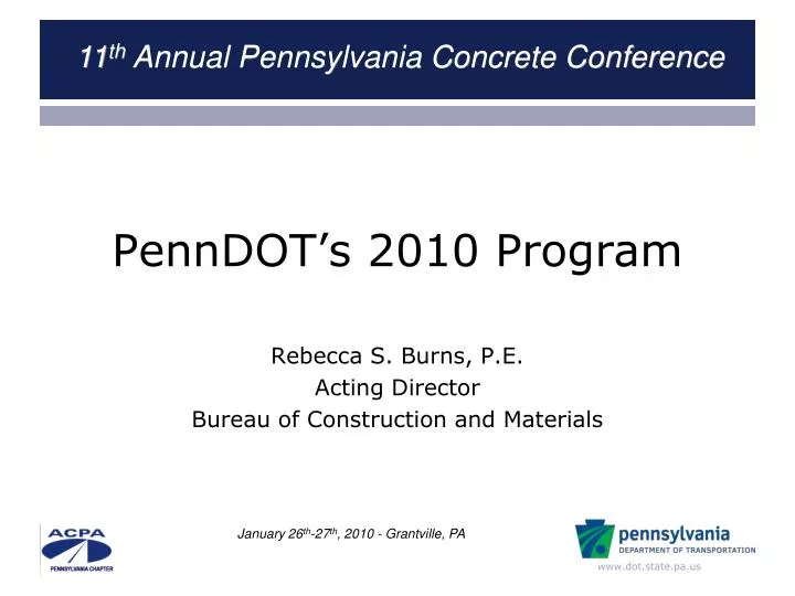 PPT - PennDOT’s 2010 Program PowerPoint Presentation, free download ...
