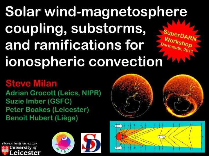 PPT - Solar wind-magnetosphere coupling, substorms, and ramifications for ionospheric convection ...