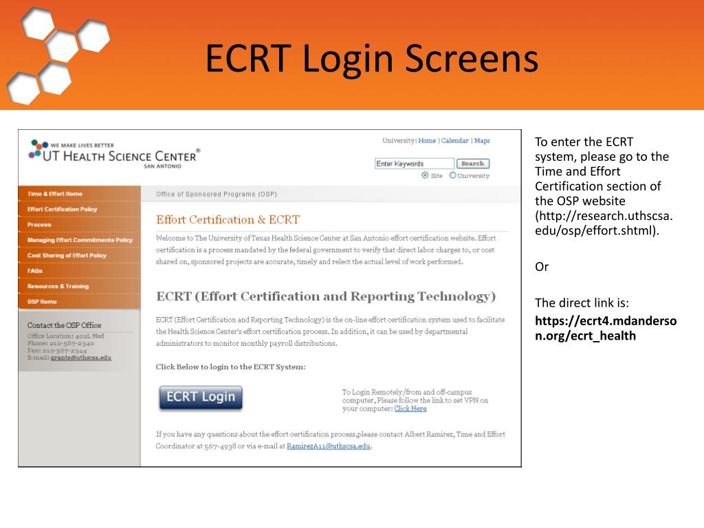 PPT - Effort Certification and Reporting Technology (ECRT) Faculty ...
