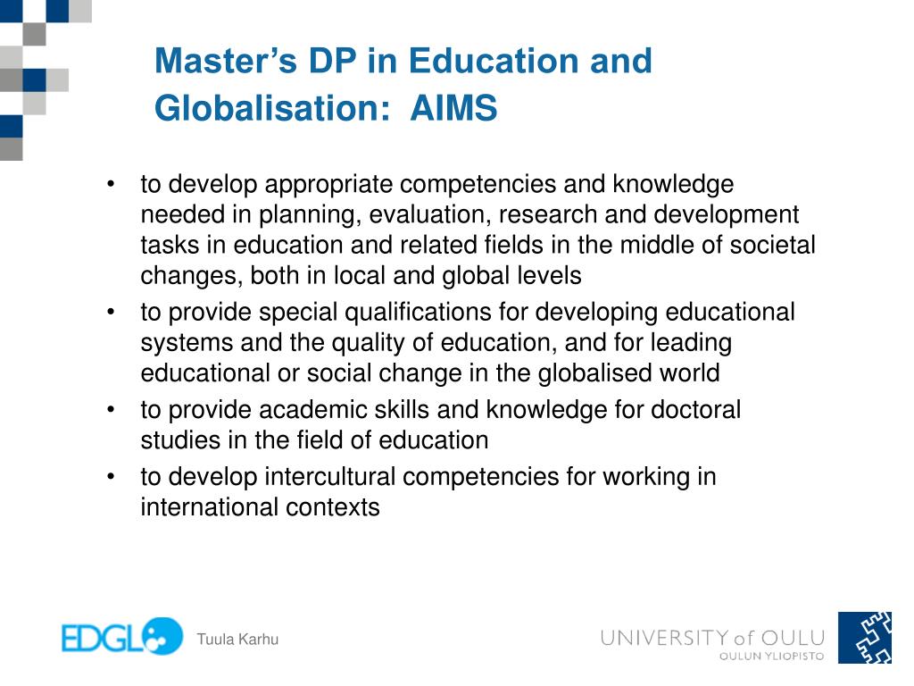 PPT - Faculty of Education Master’s Degree Programme in Education and ...
