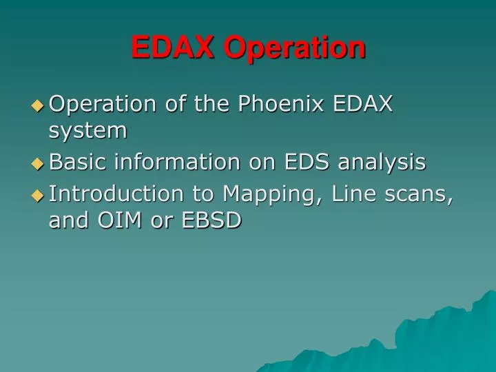 PPT - EDAX Operation PowerPoint Presentation, free download - ID:4058012