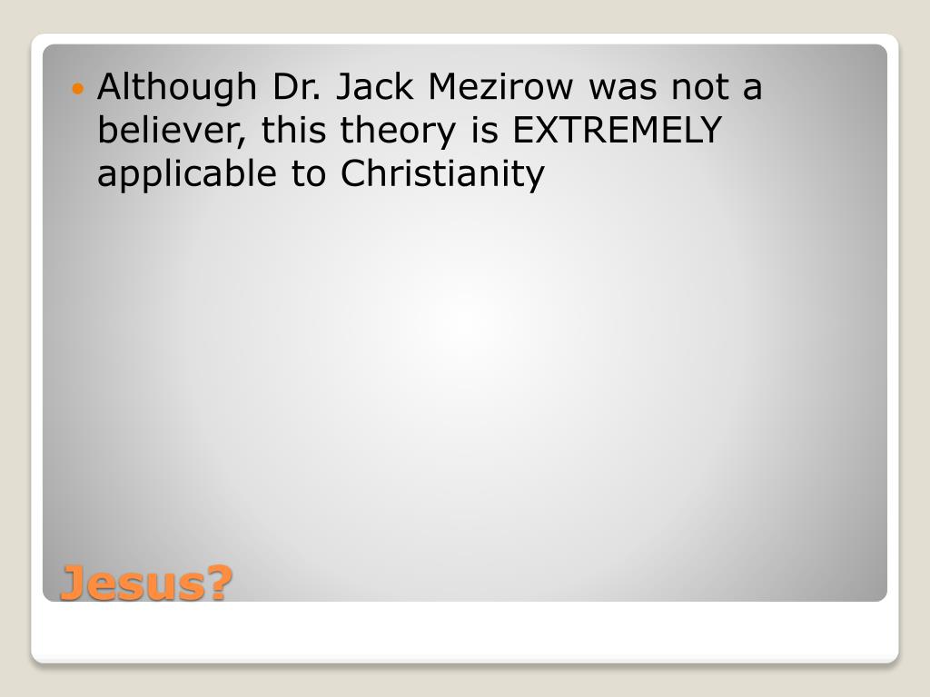 PPT - Jack Mezirow Transformative Learning Theory PowerPoint ... PPT - Jack Mezirow Transformative Learning Theory PowerPoint ...