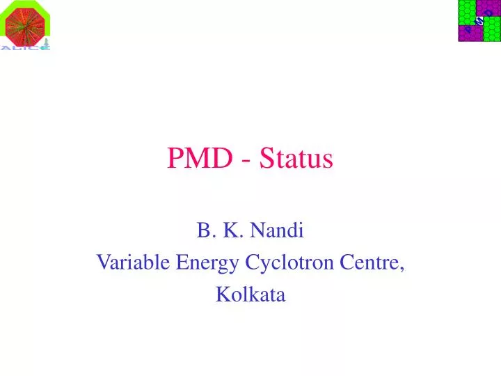 PPT - PMD - Status PowerPoint Presentation, free download - ID:4058601