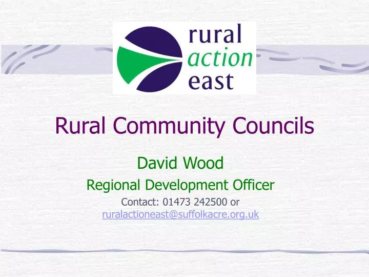 PPT - Rural Community Councils PowerPoint Presentation, free download ...