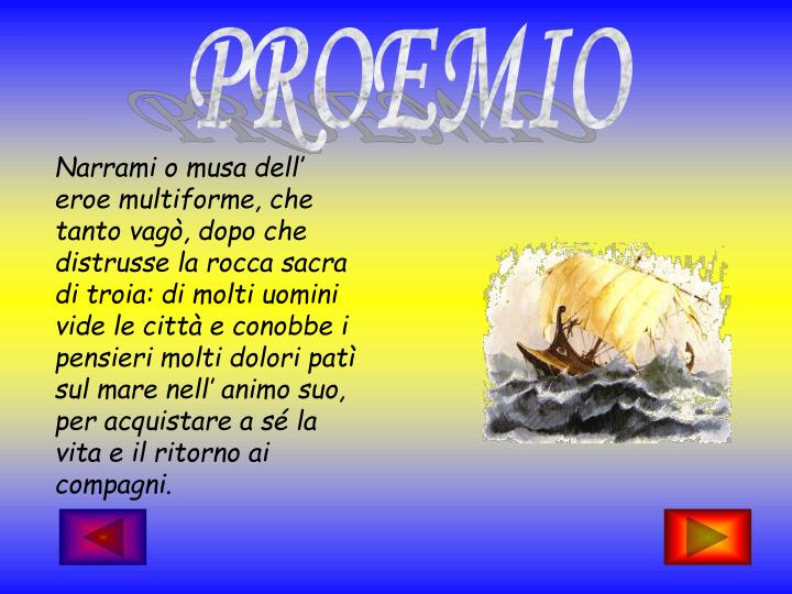 PPT - IL PROEMIO DELL' ODISSEA PowerPoint Presentation - ID:4061147