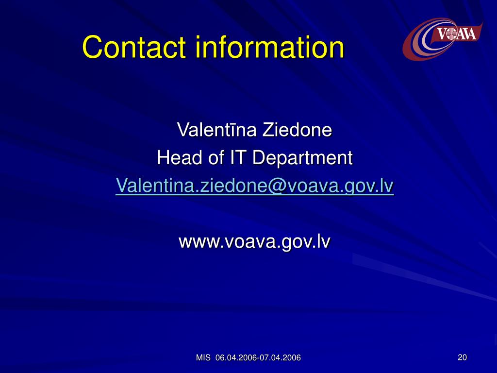 PPT - MANAGEMENT INFORMATION SYSTEM (MIS) Valentīna Ziedone Health ...