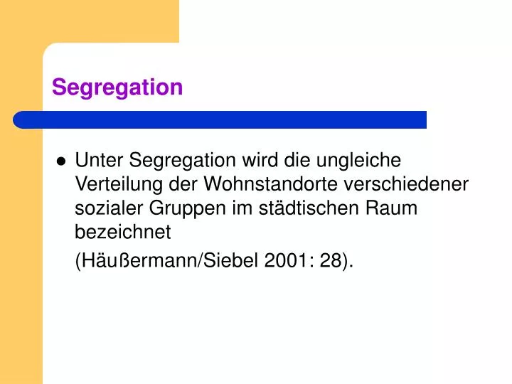PPT - Segregation PowerPoint Presentation, free download - ID:4062553