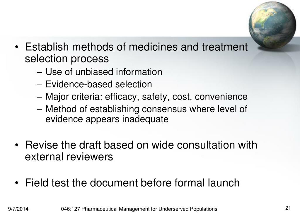 PPT - Drug Management Cycle: Selection Essential Drugs Treatment ...