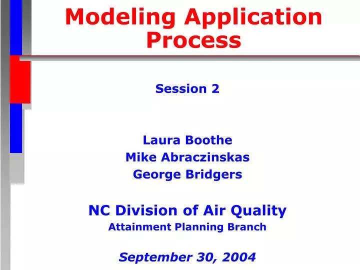 PPT - Modeling Application Process PowerPoint Presentation, free ...
