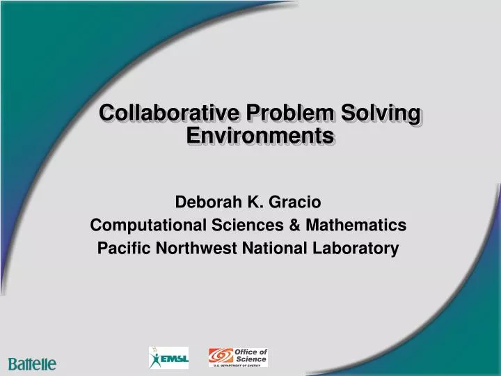 PPT - Collaborative Problem Solving Environments PowerPoint ...