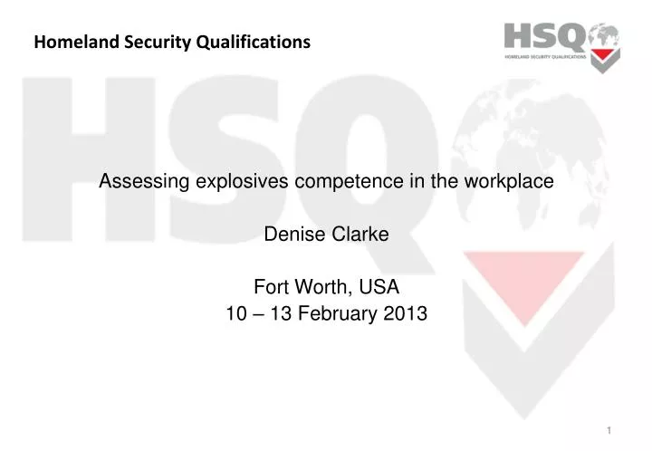 PPT - Homeland Security Qualifications PowerPoint Presentation, free ...