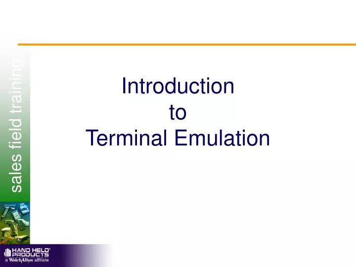 PPT - Introduction to Terminal Emulation PowerPoint Presentation, free ...