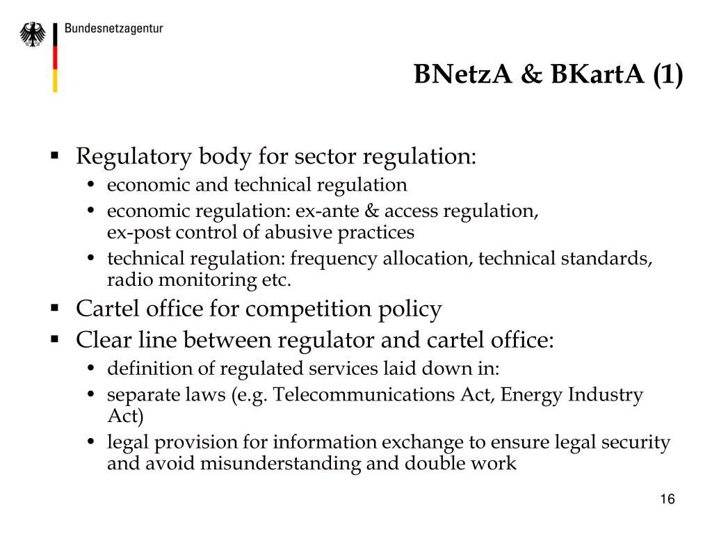 PPT - Introduction to the Bundesnetzagentur (BNetzA) Visit of FTS Bonn ...