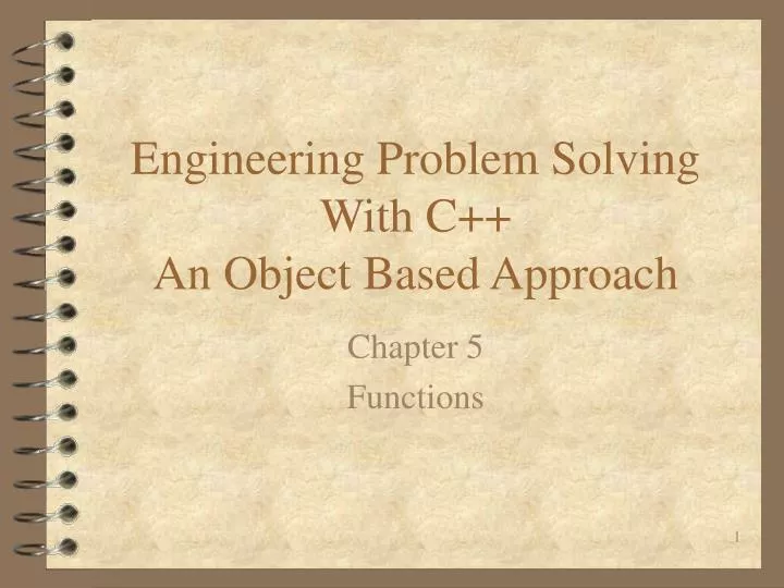 PPT - Engineering Problem Solving With C++ An Object Based Approach PowerPoint Presentation - ID ...
