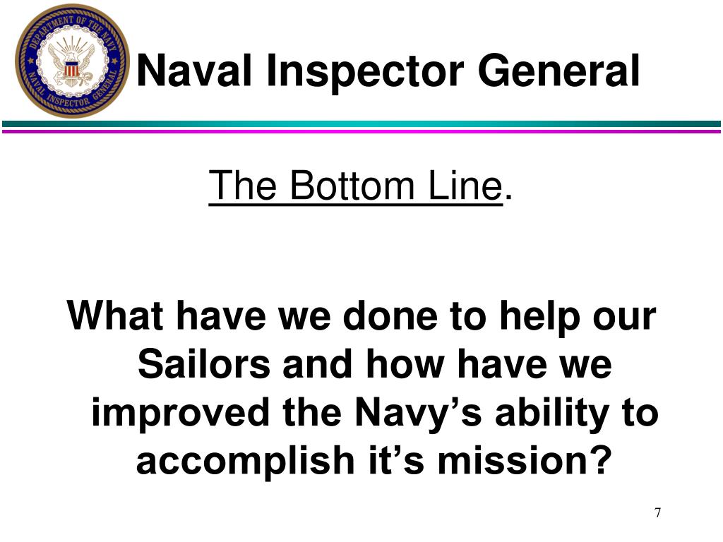 PPT - Office of the Naval Inspector General Feedback for the 2010 EOA ...
