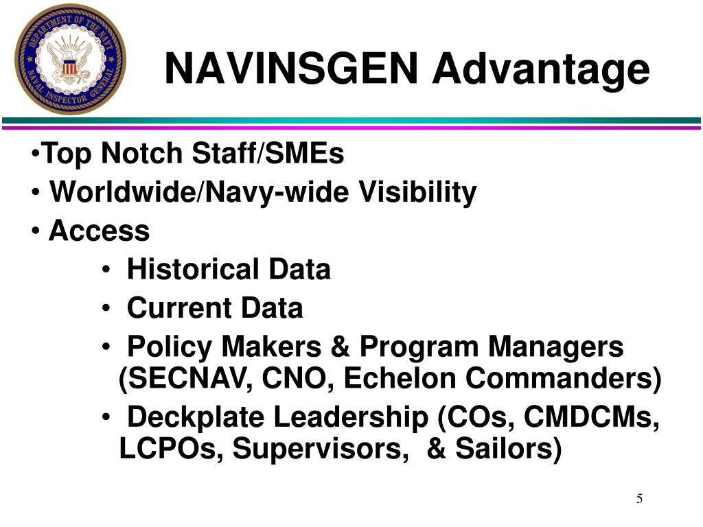 PPT - Office of the Naval Inspector General Feedback for the 2010 EOA ...