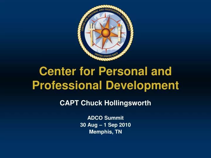 PPT - Center for Personal and Professional Development PowerPoint ...