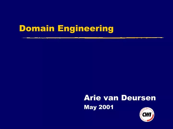 PPT - Domain Engineering PowerPoint Presentation, free download - ID ...
