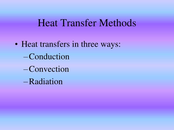 PPT - Understanding Heat Transfer Conduction, Convection and Radiation ...