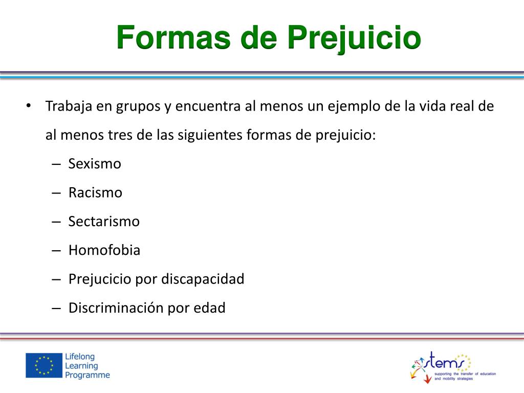 Ejemplos De Prejuicios Para Niños