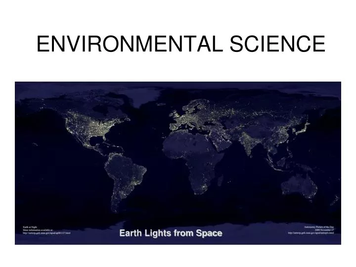 PPT - ENVIRONMENTAL SCIENCE PowerPoint Presentation, free download - ID ...