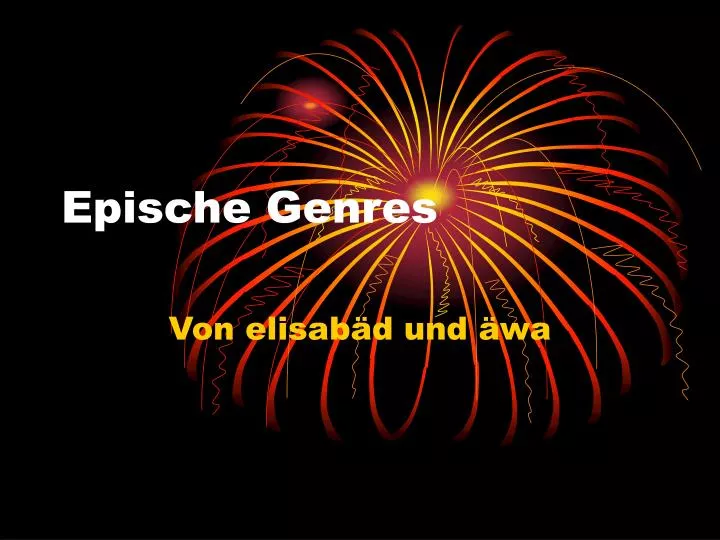 PPT - Epische Genres PowerPoint Presentation, free download - ID:4069088