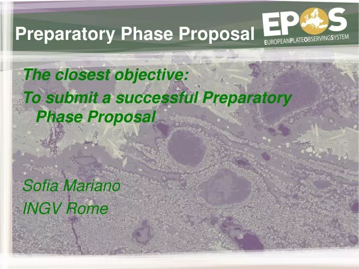 PPT - Preparatory Phase Proposal PowerPoint Presentation, free download ...