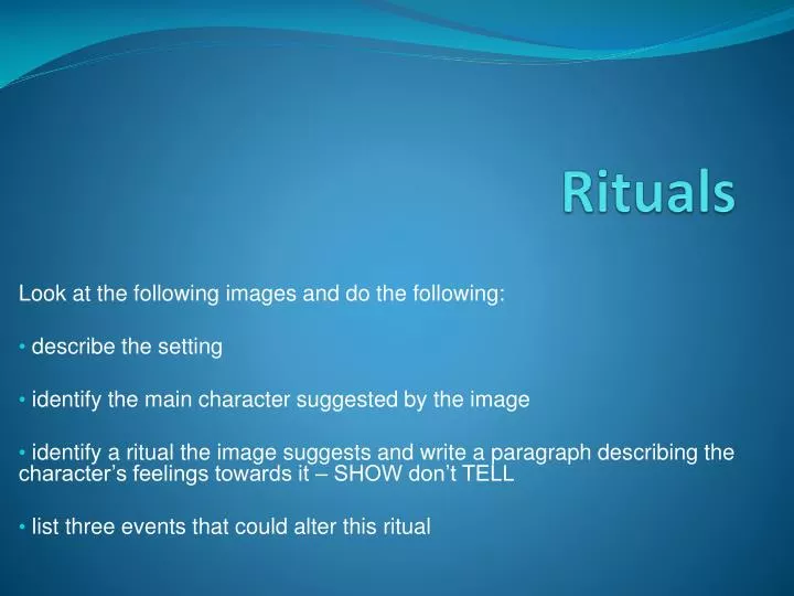 PPT - Rituals PowerPoint Presentation, free download - ID:4070027