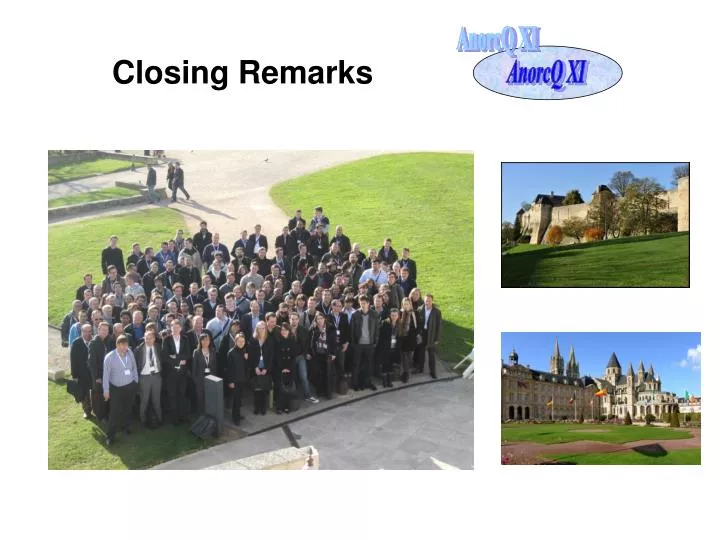 PPT - Closing Remarks PowerPoint Presentation, free download - ID:4070504