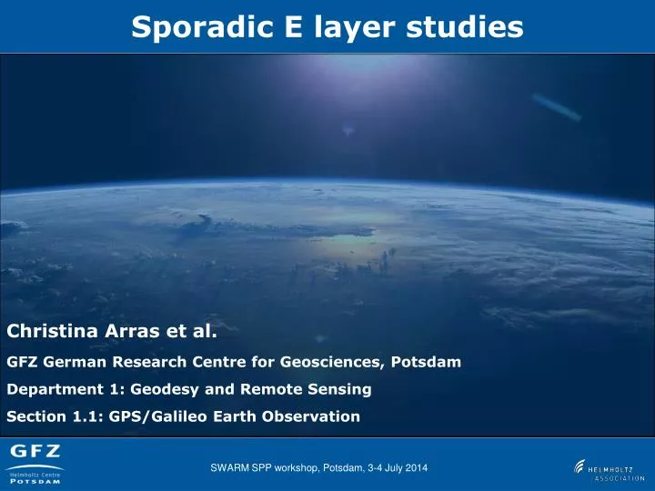 PPT - Sporadic E layer studies PowerPoint Presentation, free download ...