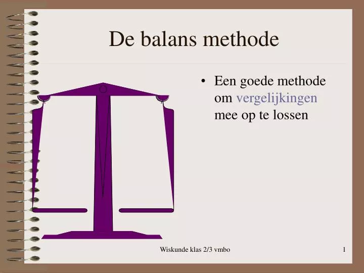 PPT - De balans methode PowerPoint Presentation, free download - ID:4070707