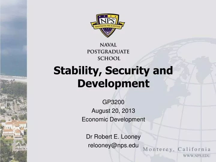 PPT - Stability, Security and Development PowerPoint Presentation, free ...
