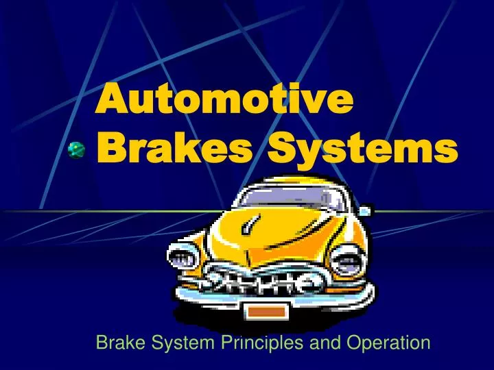 PPT - Automotive Brakes Systems PowerPoint Presentation, free download ...