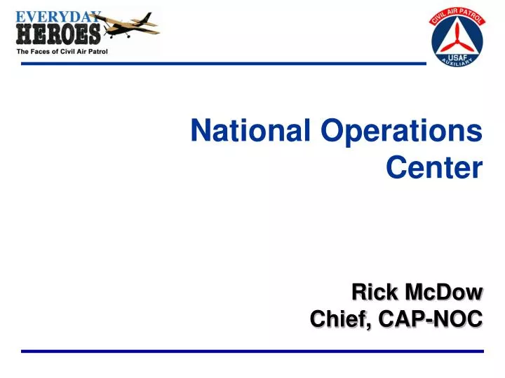 PPT - National Operations Center PowerPoint Presentation, free download ...