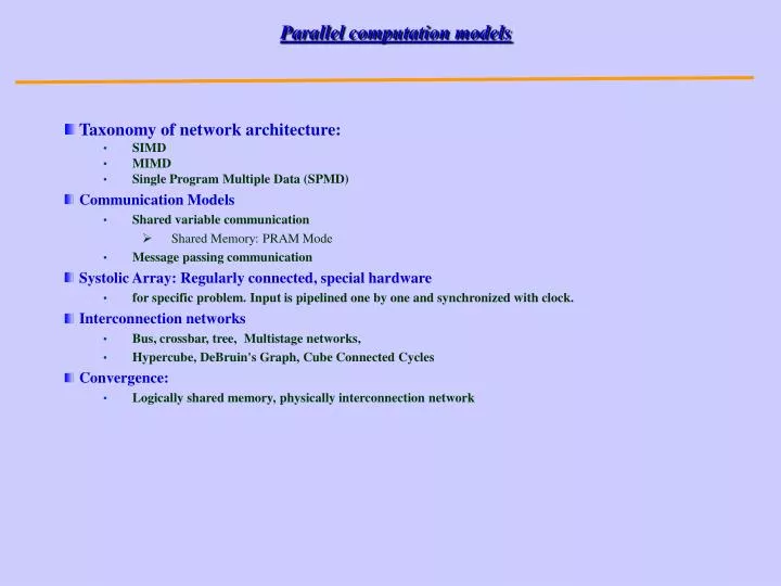PPT - Parallel computation models PowerPoint Presentation, free ...