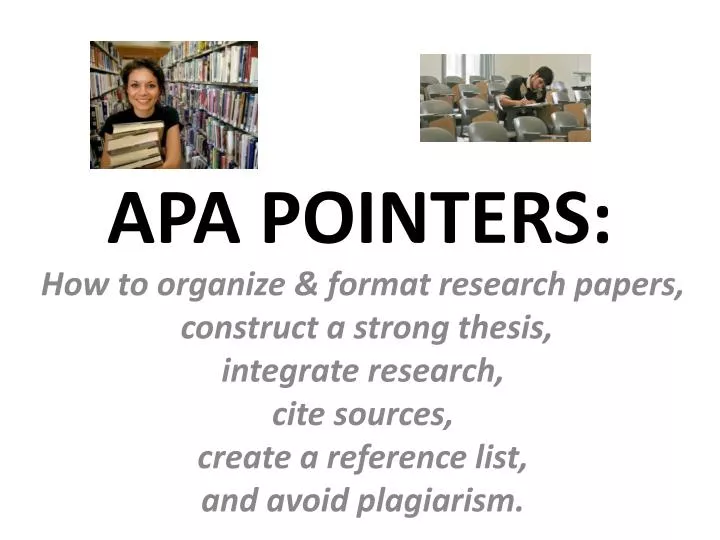 PPT - APA POINTERS: PowerPoint Presentation, free download - ID:4071941