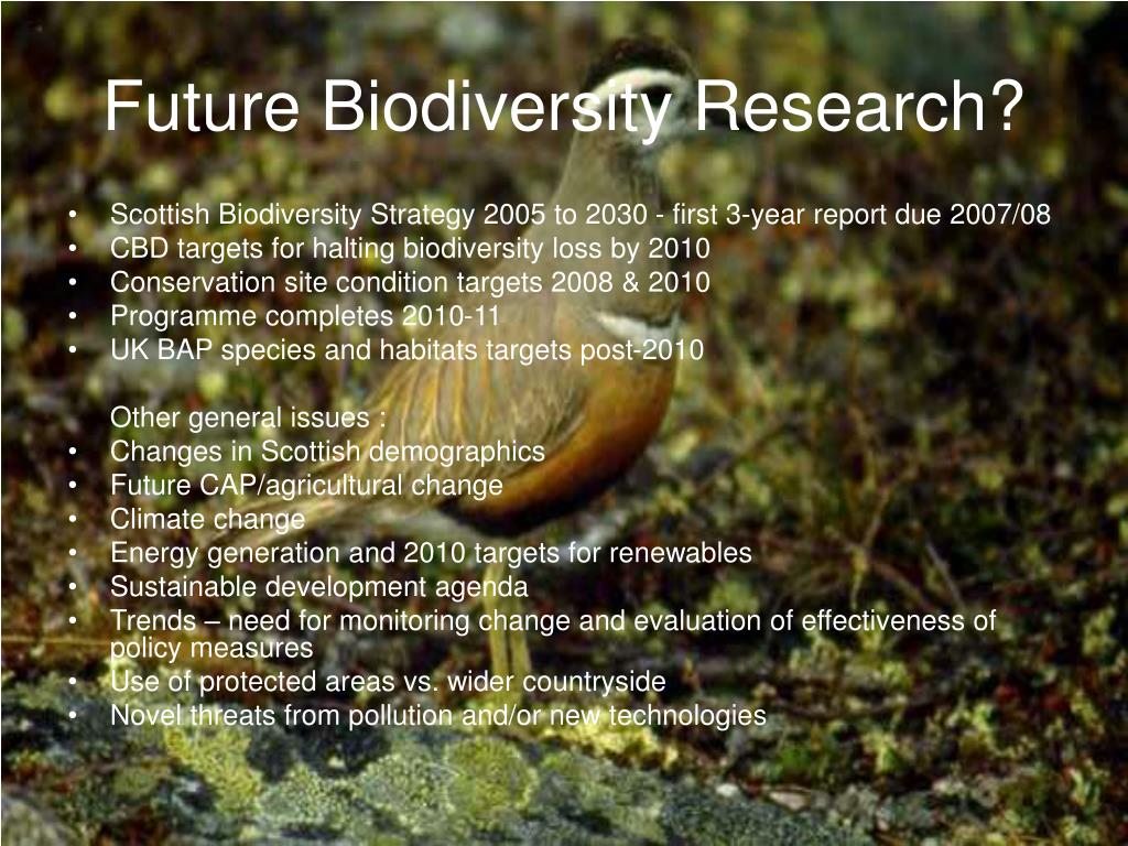 PPT - SEERAD Biodiversity Research and Policy PowerPoint Presentation ...