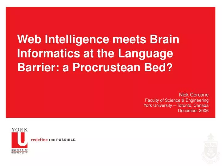 PPT - Web Intelligence meets Brain Informatics at the Language Barrier ...