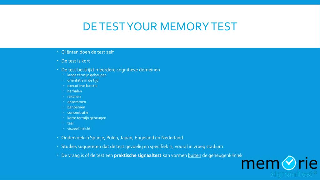 PPT - MEMORIESIGNAALTEST PowerPoint Presentation, free download - ID ...