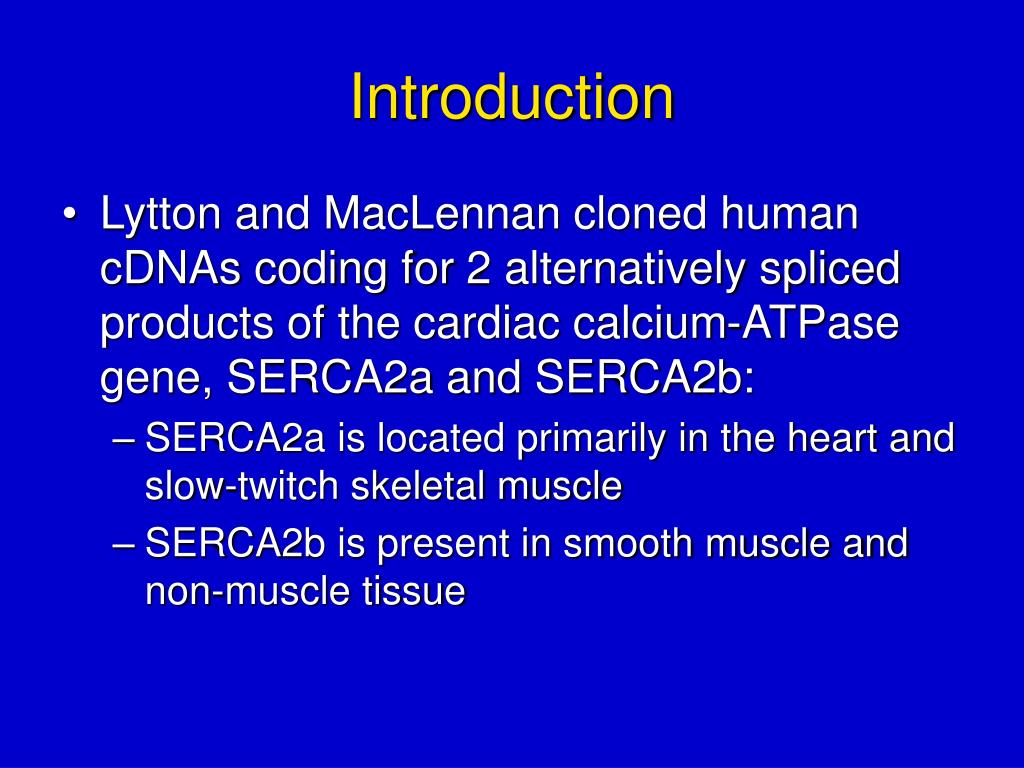 PPT - Sarco/Endoplasmic Reticulum Calcium-ATPase 2 Expression as a ...