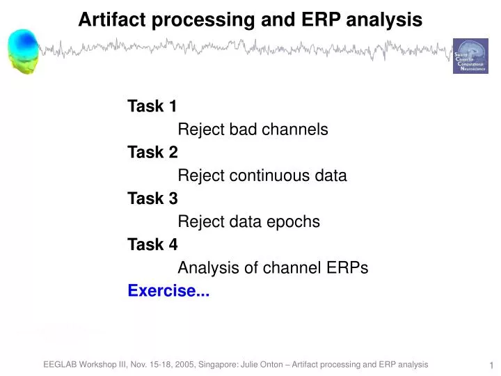 PPT - Artifact processing and ERP analysis PowerPoint Presentation ...