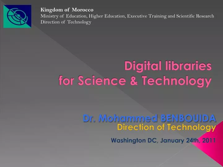 PPT - Digital libraries for Science & Technology PowerPoint ...