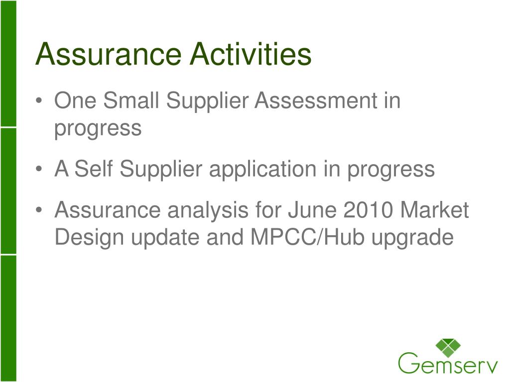 PPT - Retail Market Assurance Services for the Irish Electricity Market ...