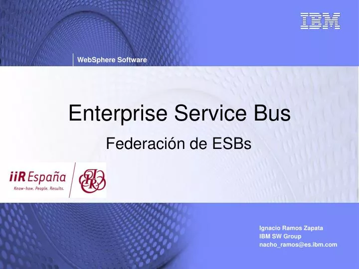PPT - Enterprise Service Bus PowerPoint Presentation, free download ...