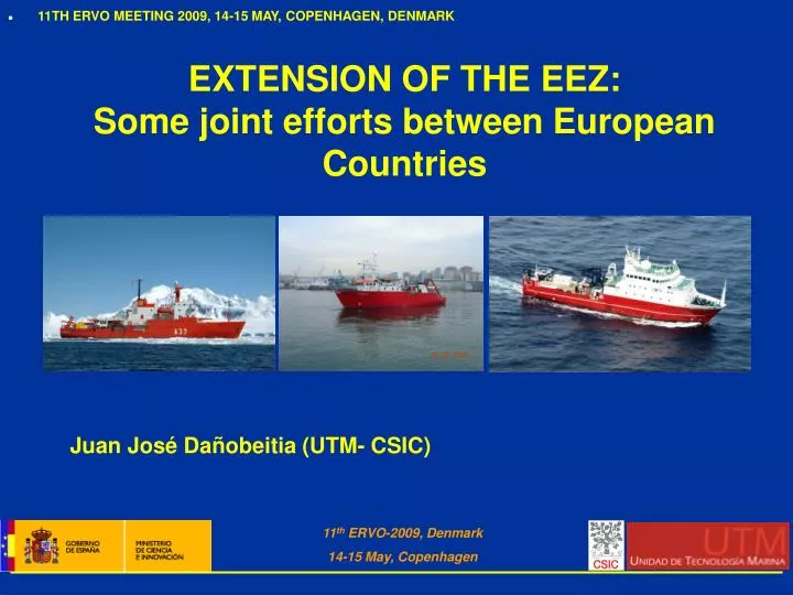 PPT - EXTENSION OF THE EEZ: Some joint efforts between European ...