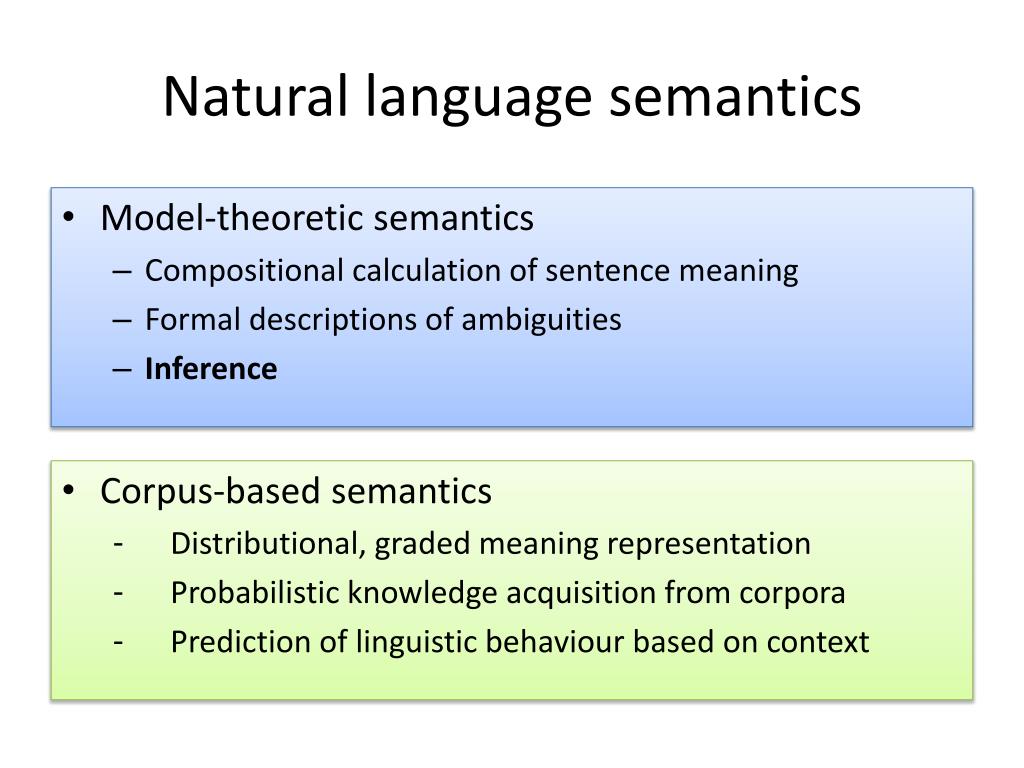 PPT - The interface between model-theoretic and corpus-based semantics ... PPT - The interface between model-theoretic and corpus-based semantics ...
